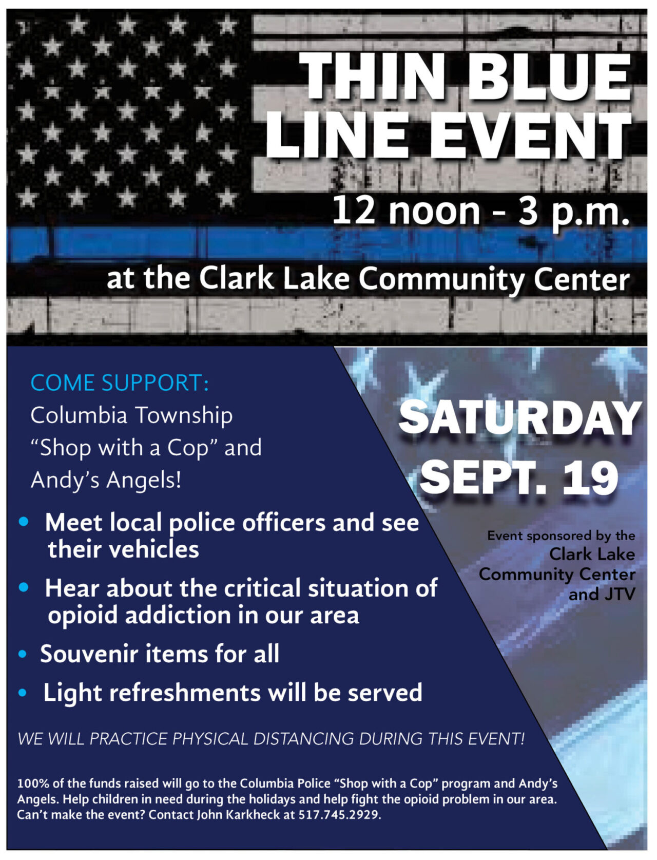 Thin Blue LIne at Clark Lake - Clark Lake Spirit Foundation
