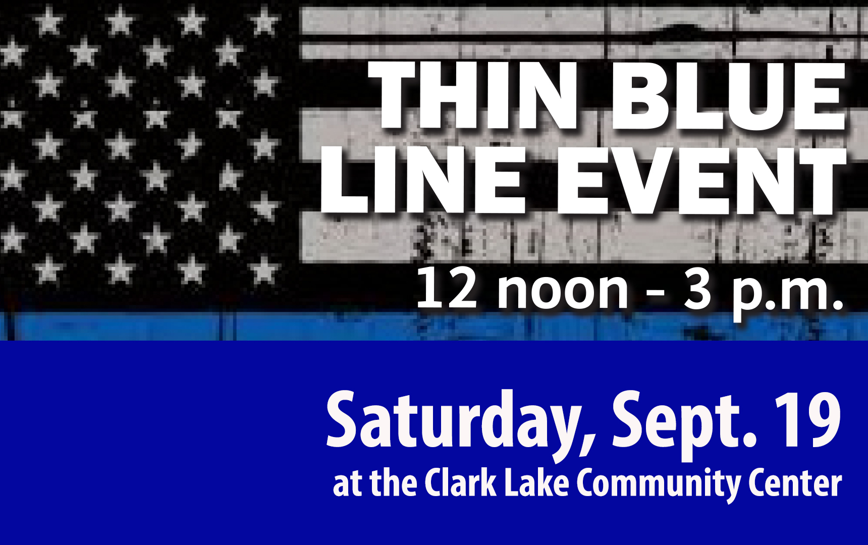 Thin Blue LIne at Clark Lake - Clark Lake Spirit Foundation