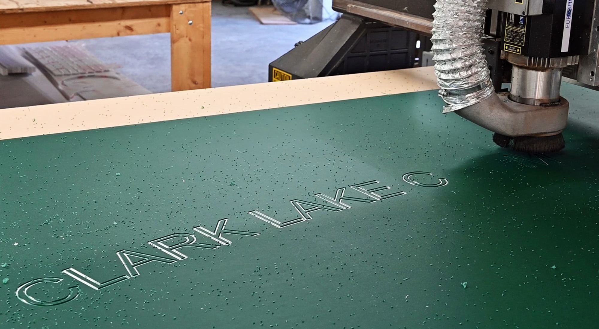 New Community Center Sign in Place - Clark Lake Spirit Foundation